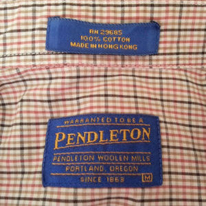 Pendleton | Shirts | Pendleton White Navy Red Gold Shirt Mens Med ...